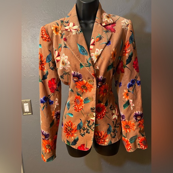 Oilily | Jackets & Coats | Oilily Floral Velvet Blazer | Poshmark